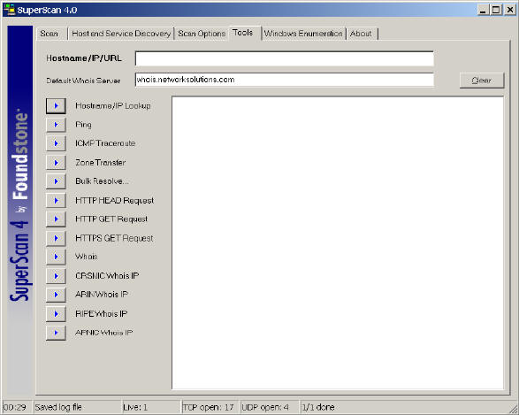 نرم افزار SuperScan